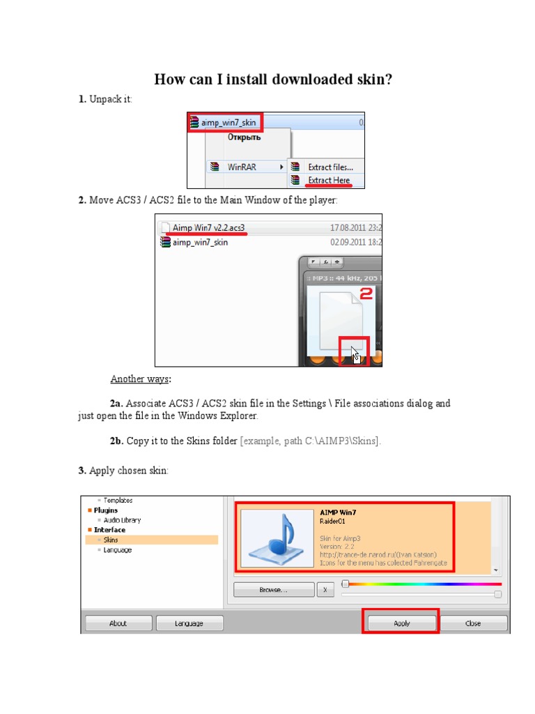 How To Install Addons in AIMP | PDF | Plug In (Computing) | Computer File