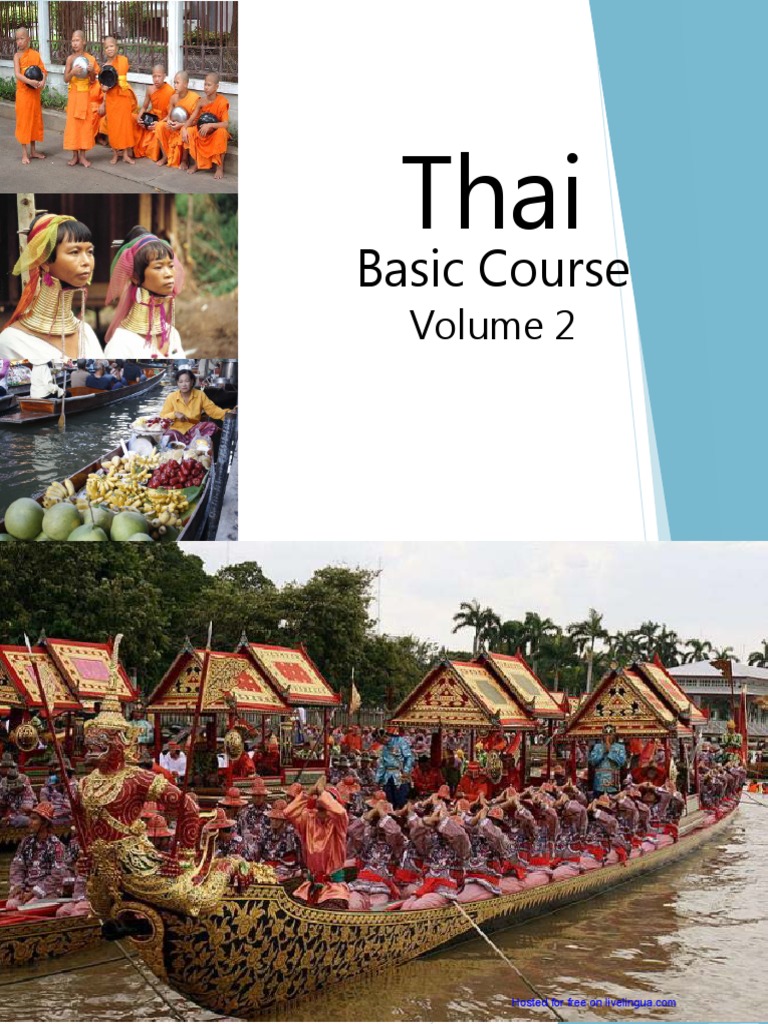 FSI Thai Basic Course Volume 2, Student Text | PDF | Cognition