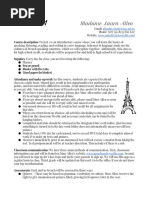 6th Grade French Course Overview | PDF | Homework | Teaching