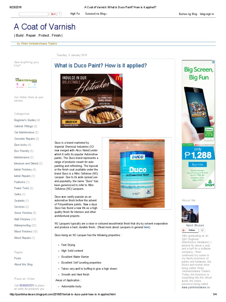 Understanding Duco Paint Applications | PDF | Varnish | Paint