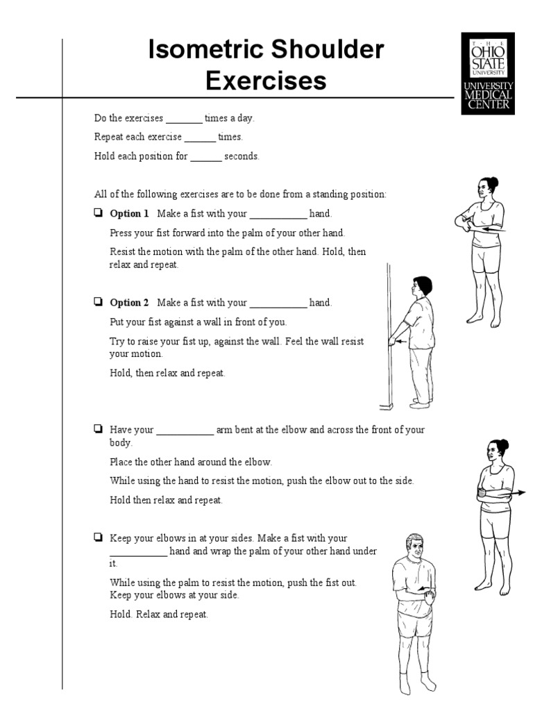 Isometric Shoulder | PDF
