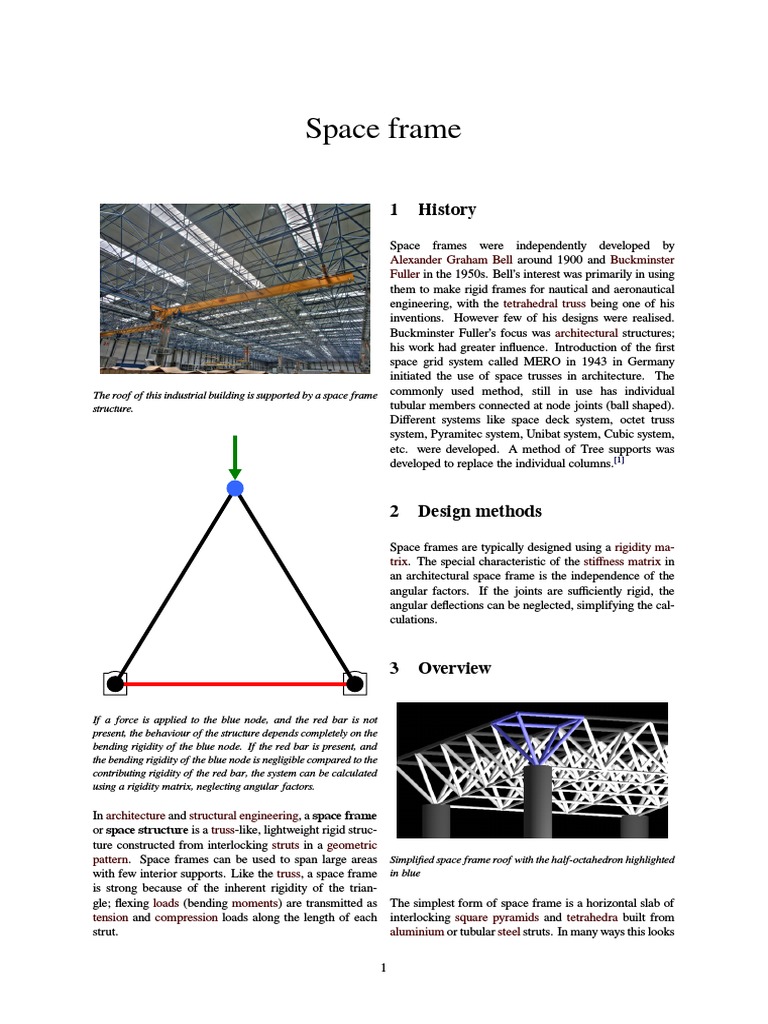 Space Frame: 1 History | PDF