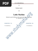 Lathe Machine Lab Report | PDF | Numerical Control | Machine Tool