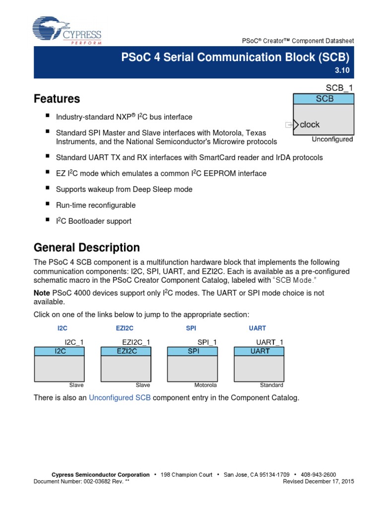 Datasheet I2 C1 | PDF | Application Programming Interface | Resistor
