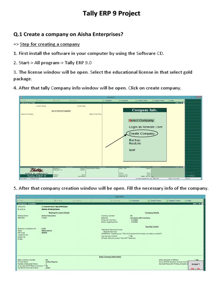 Tally Project PDF | PDF | Voucher | Payments