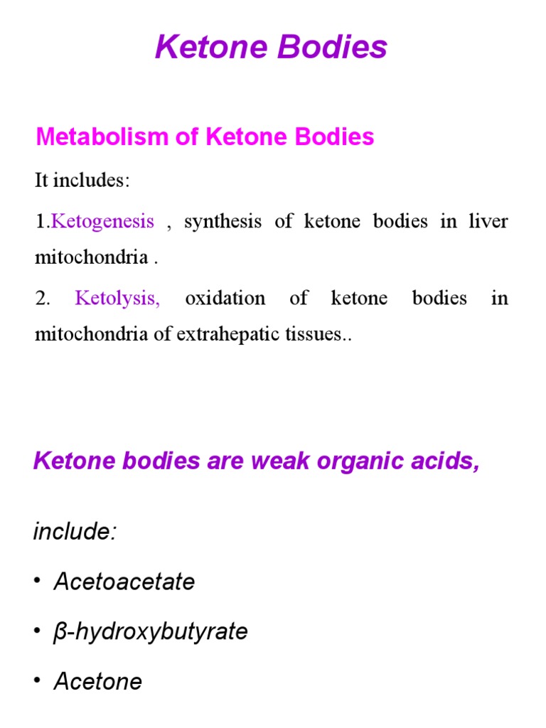 Ketone Bodies: Metabolism and Importance | PDF | Ketosis | Biochemistry