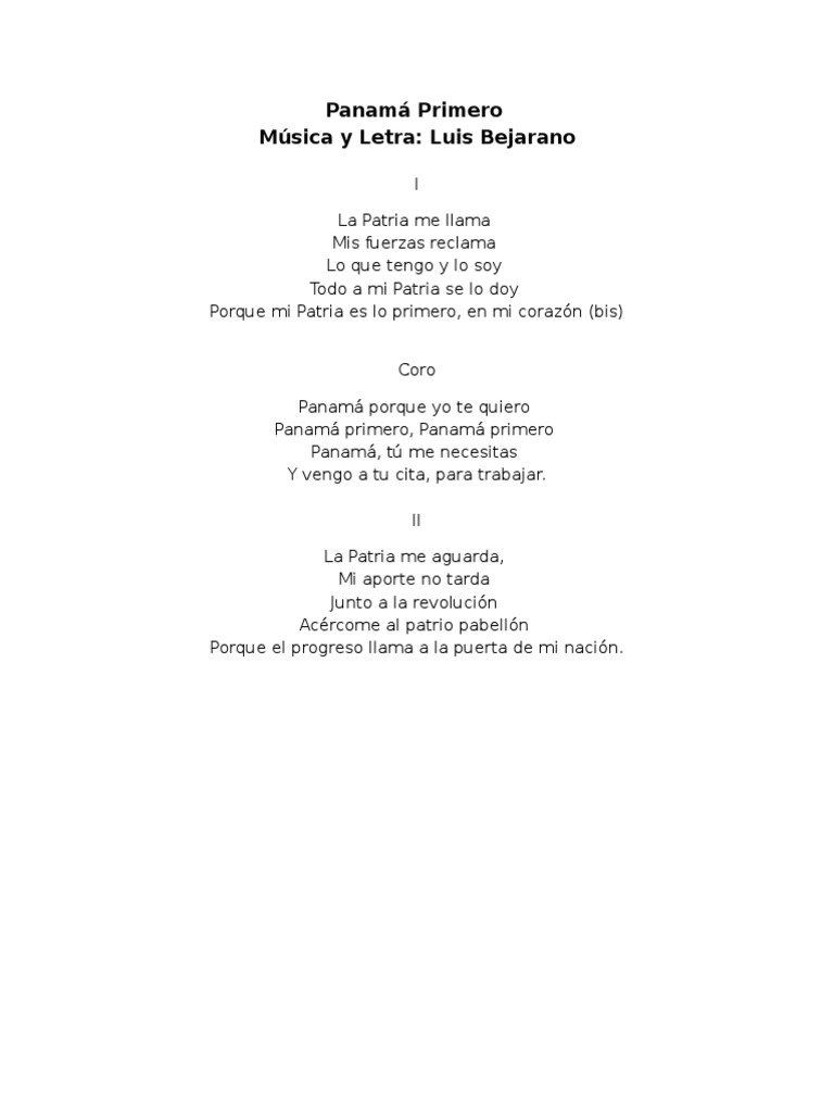 Cantos Panamá | PDF