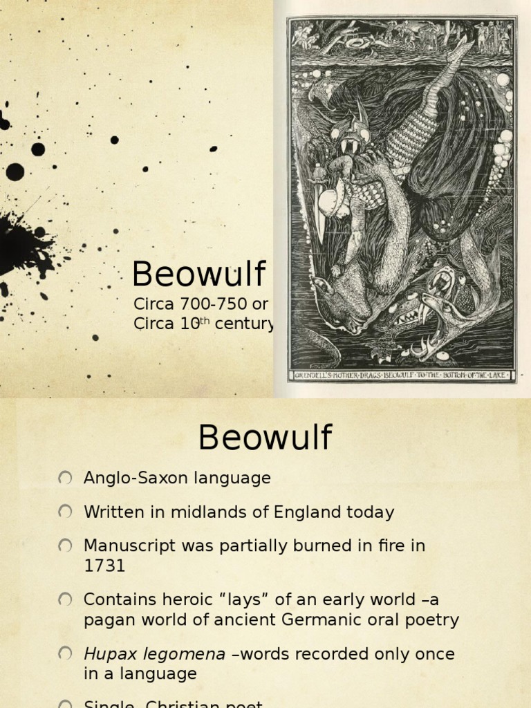 Old Beowulf Powerpoint | PDF | Beowulf | English Heroic Legends