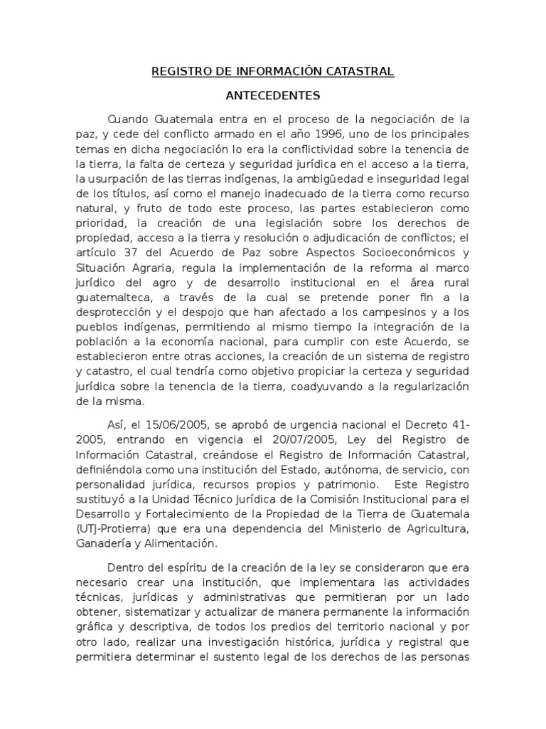 Ric Resumen | PDF | Guatemala | Propiedad