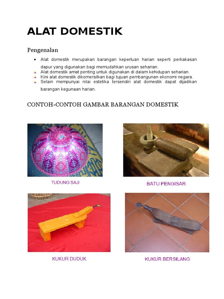 Alat Domestik | PDF