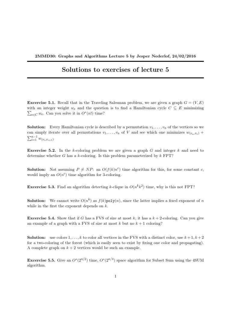 L5 Sols | PDF | Time Complexity | Theory Of Computation