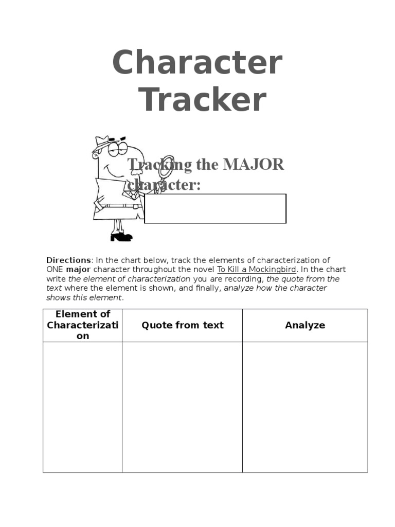 Character Tracker - Major | PDF