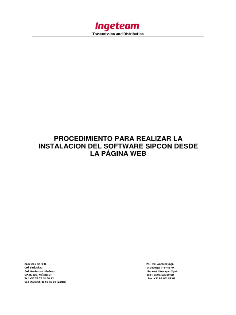 Procedimiento para Realizar La Instalacion Del Software SIPCON Desde La ...