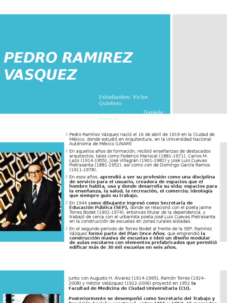 Pedro Ramirez Vasquez | PDF