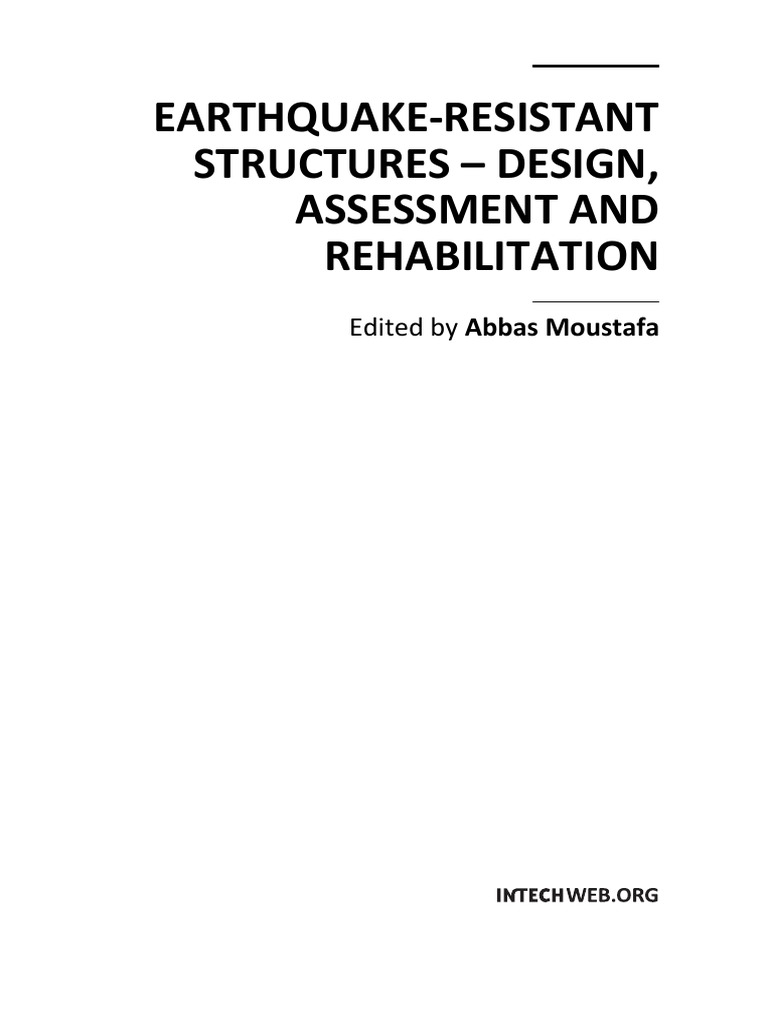 Earthquake-Resistant Structures - Design Assessment and Rehabilitation ...