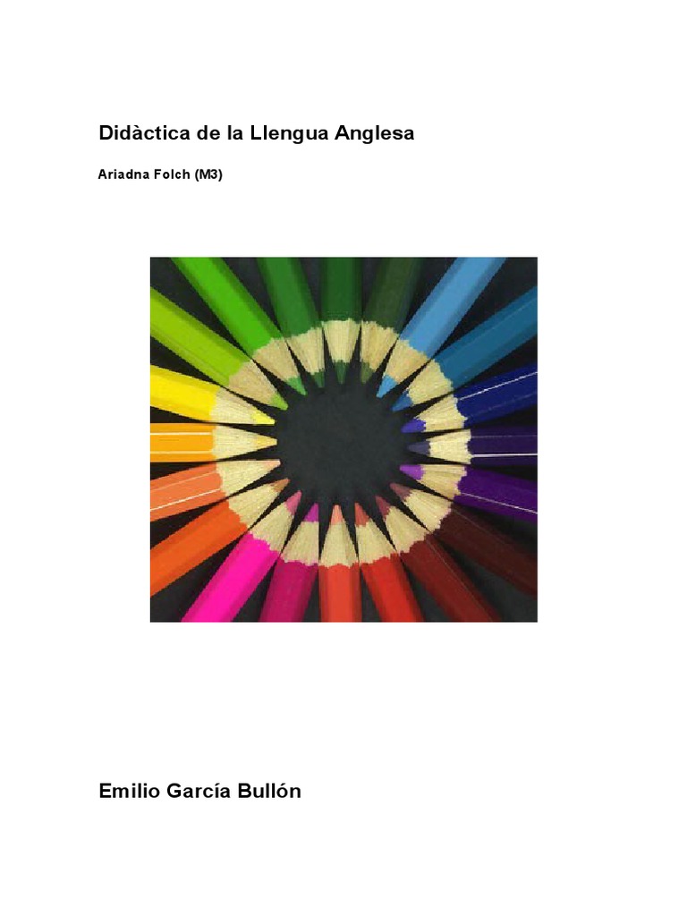 Didàctica de La Llengua Anglesa | PDF | Goldilocks And The Three Bears | Classroom