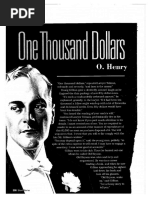 One Thousand Dollars | PDF | O. Henry