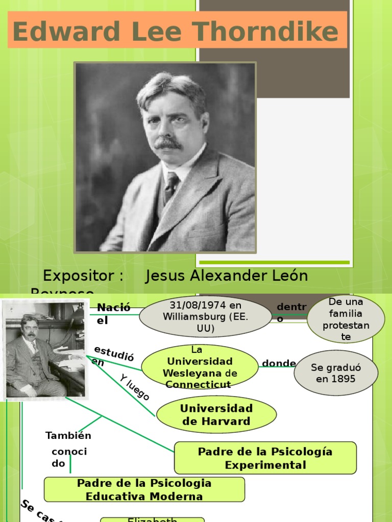 DIAPOSITIVA DE Edward Lee Thorndike | PDF