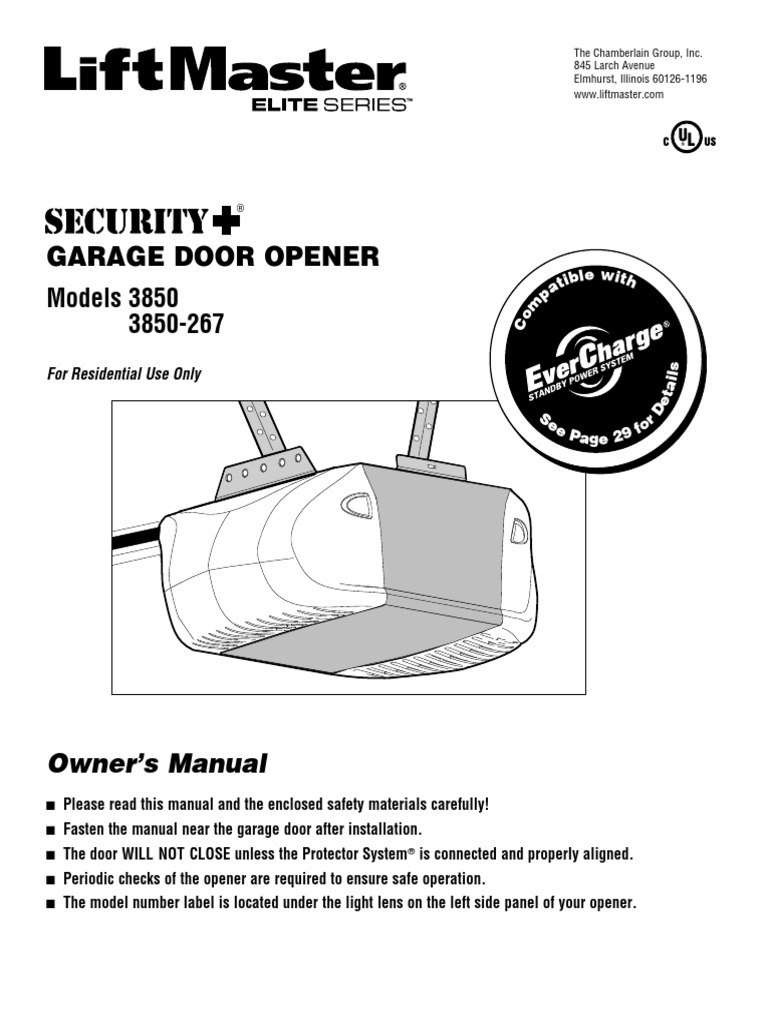 liftmaster 3850 | Screw | Door