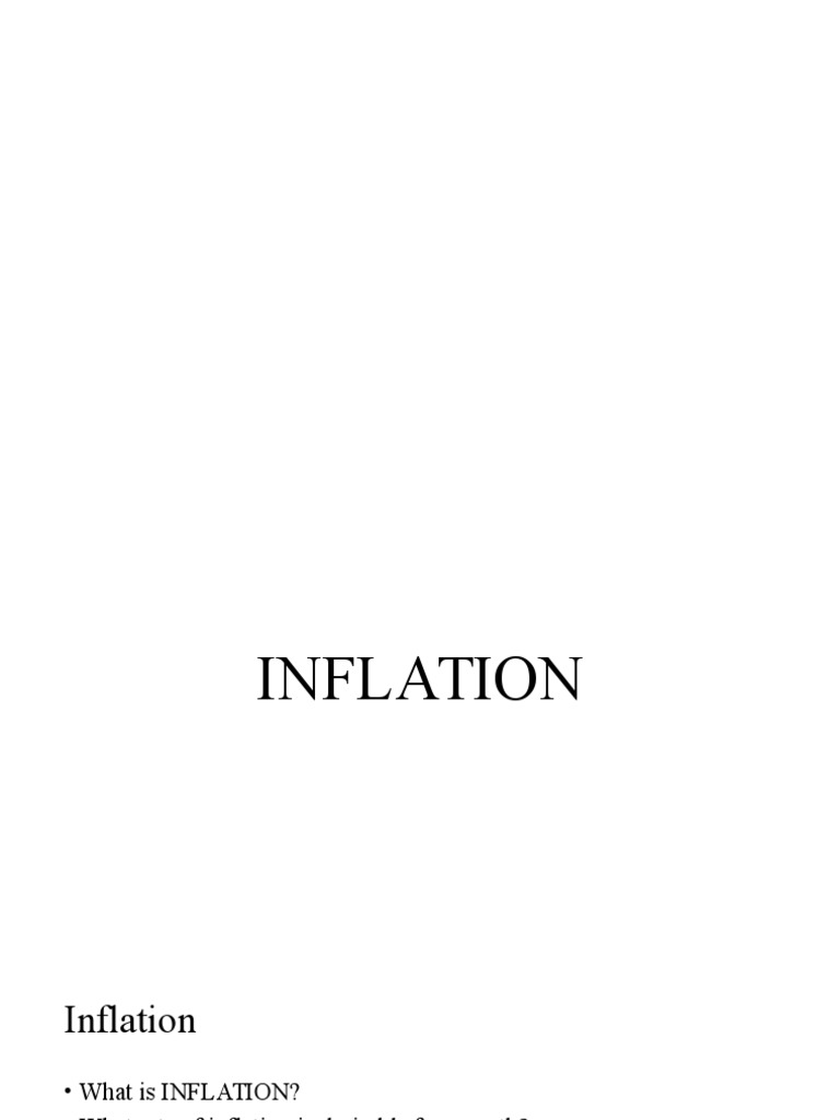 Inflation PPT | PDF | Consumer Price Index | Inflation