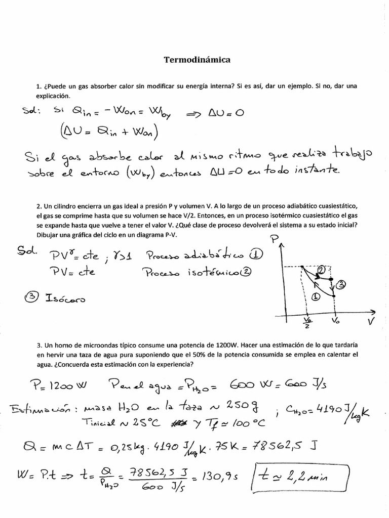 Problemas Resueltos Termo Repaso | PDF