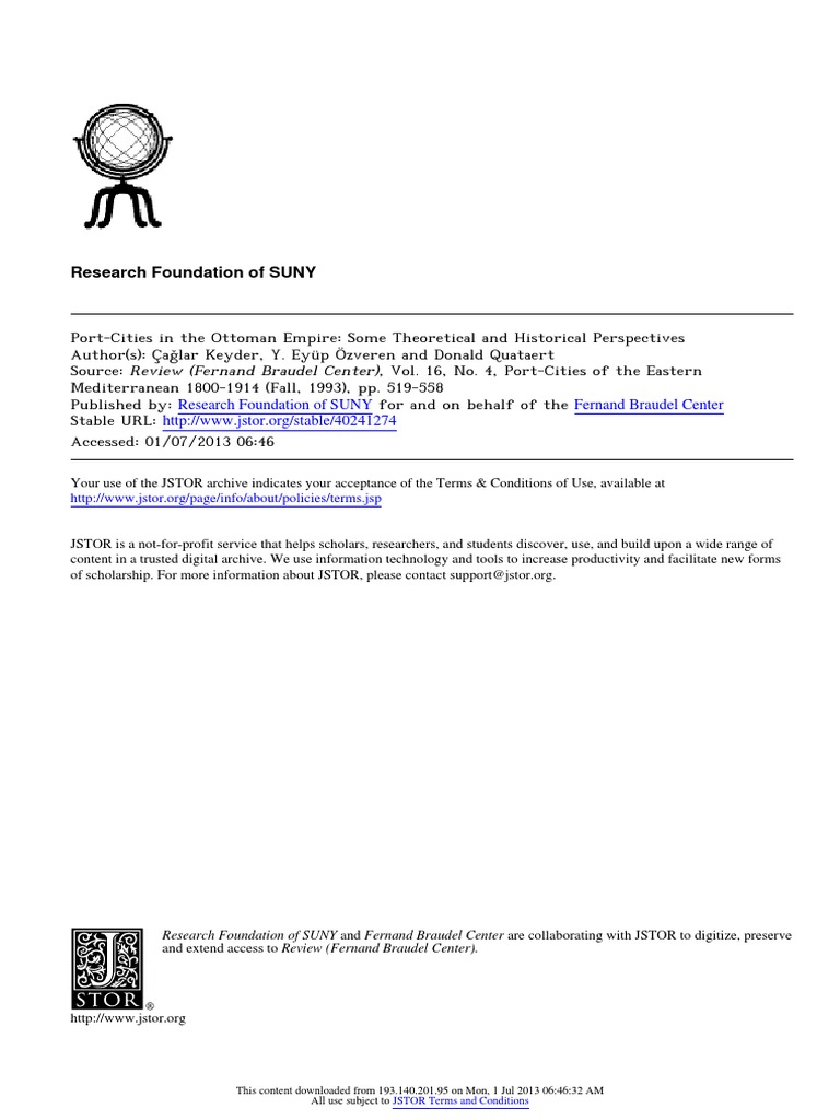 Port Cities in Ottoman Empire | PDF | Ottoman Empire