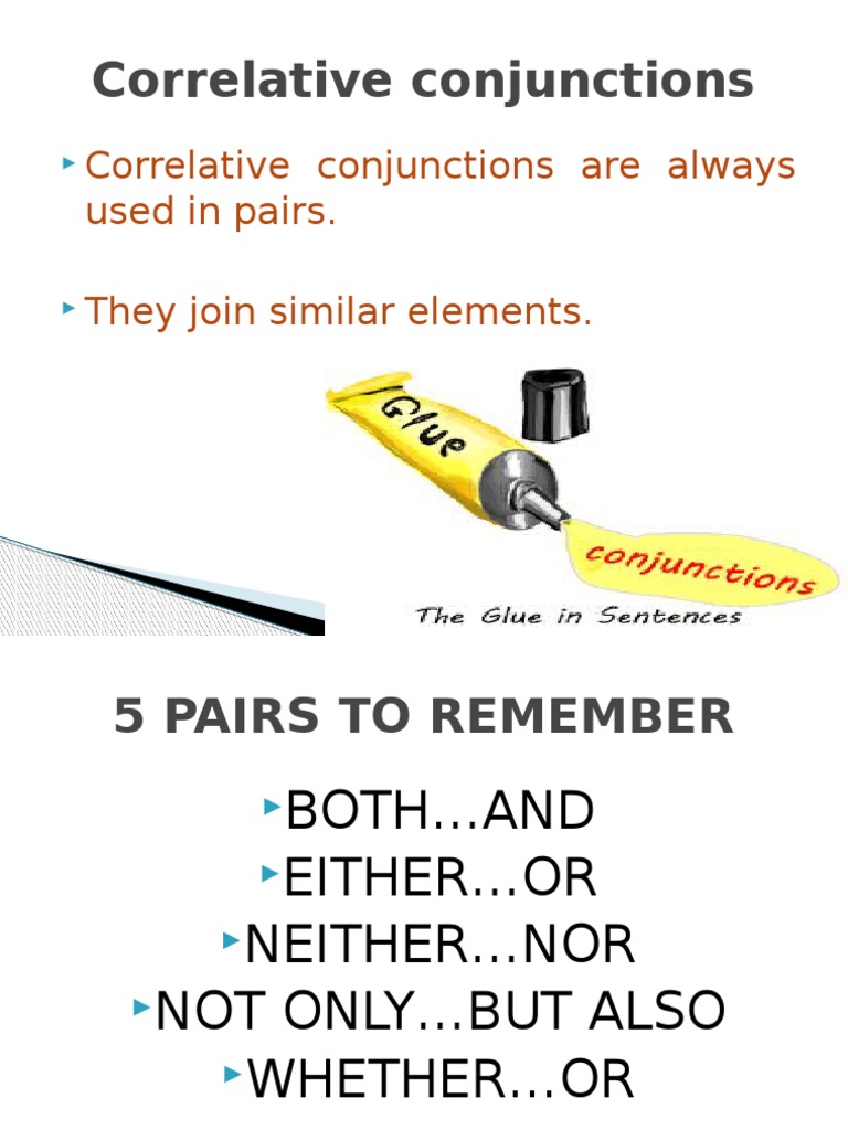 Correlative Conjunctions | PDF