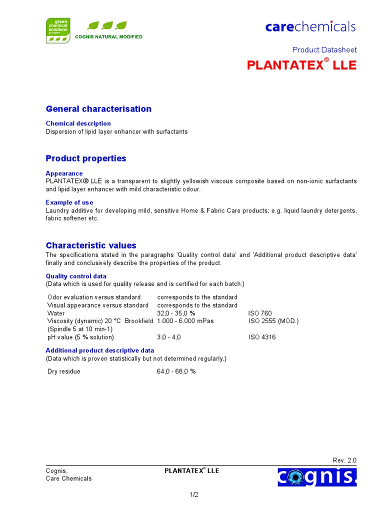 Plantatex LLE | PDF