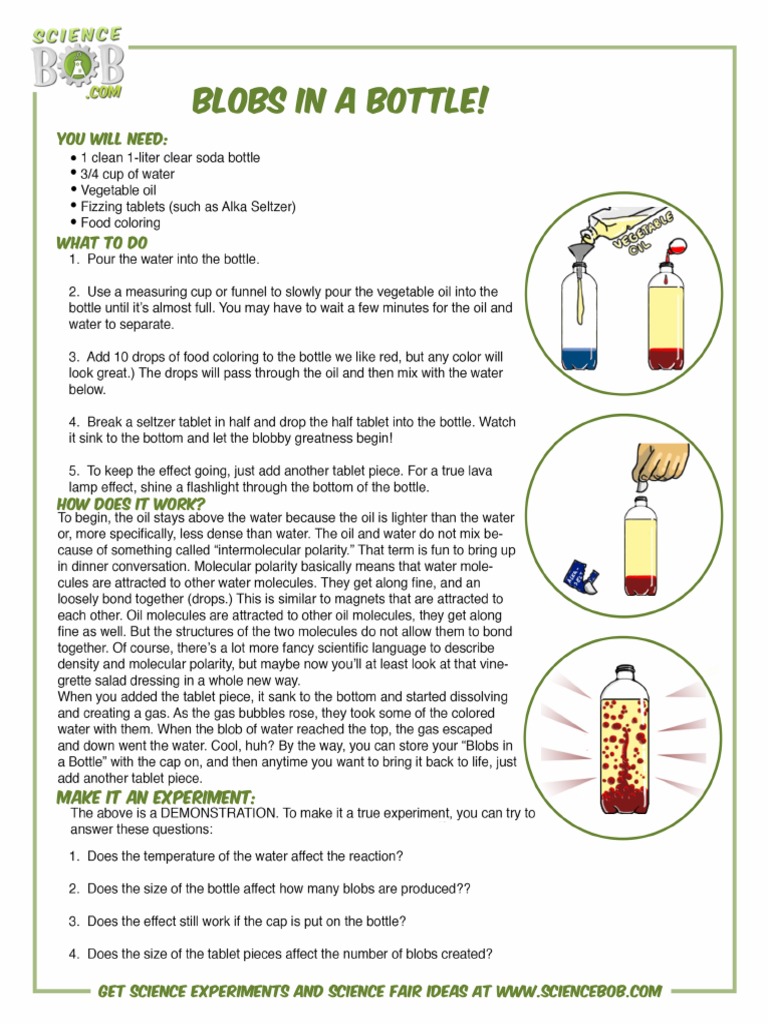 Blobs in A Bottle | PDF