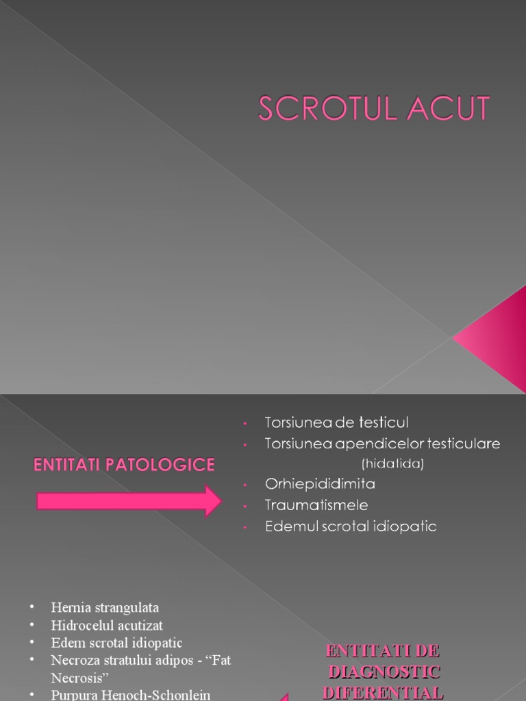 Scrotul Acut | PDF