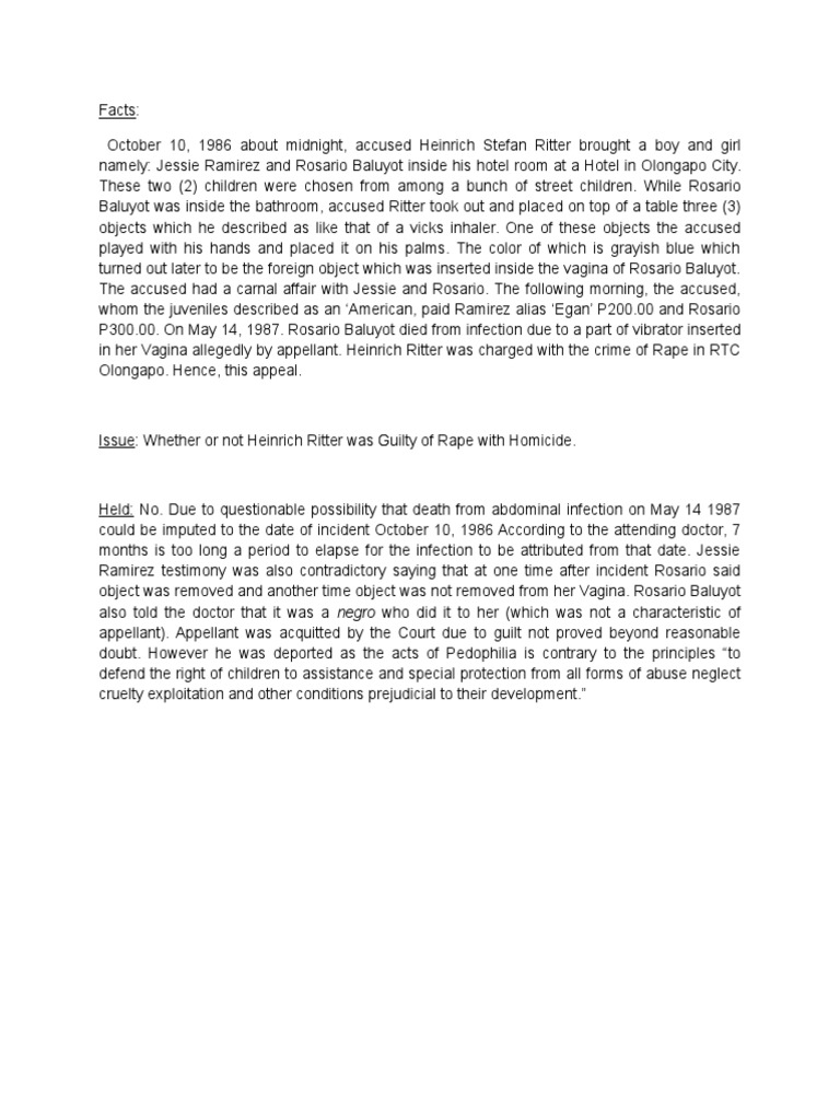 People V Ritter | PDF
