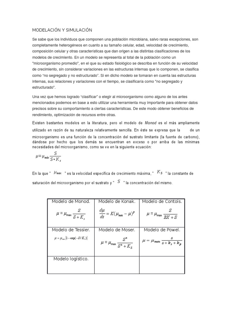 Modelación y Simulación | PDF