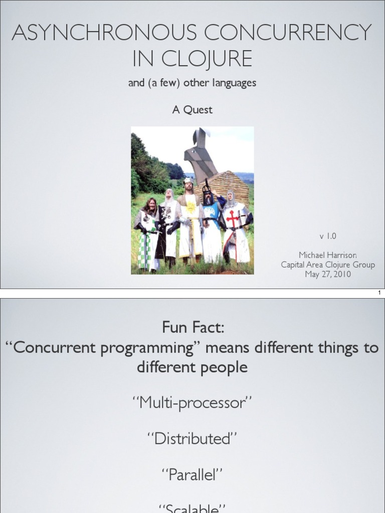 Asynchronous Concurrency In Clojure And A Few Other Languages Pdf