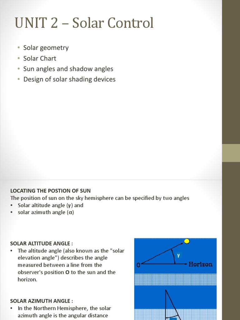 Unit 2 | PDF | Angle | Azimuth