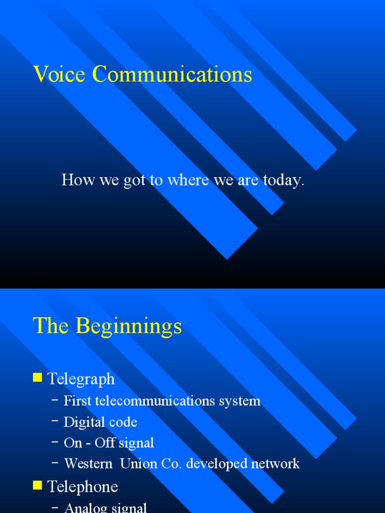 Voice Communications: How We Got To Where We Are Today | Download Free ...
