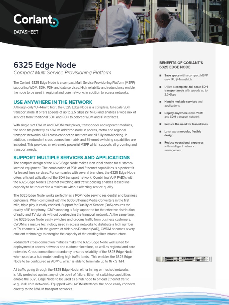 6325 Edge Node: Compact Multi-Service Provisioning Platform | PDF ...