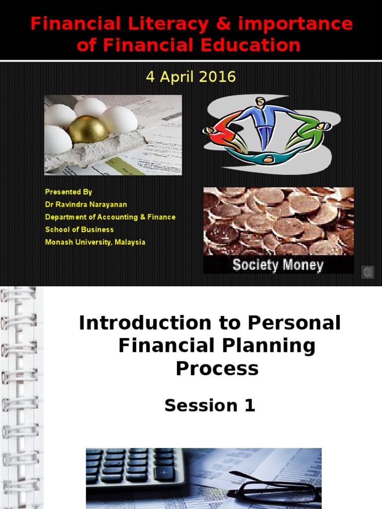 Financial Literacy & importance of Financial Education: 4 April 2016