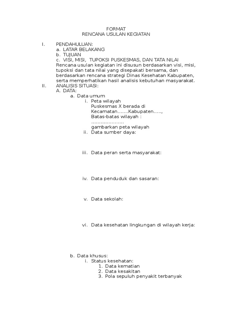Contoh Format Ruk | PDF