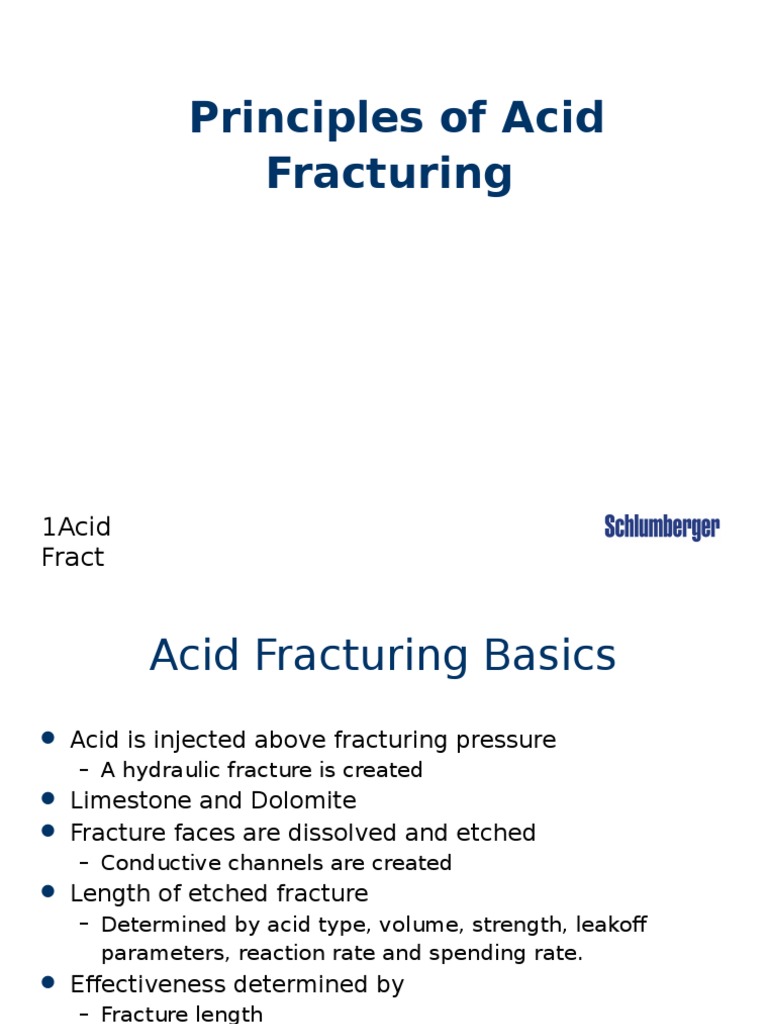 Principles of Acid Fracturing | PDF | Hydraulic Fracturing | Diffusion