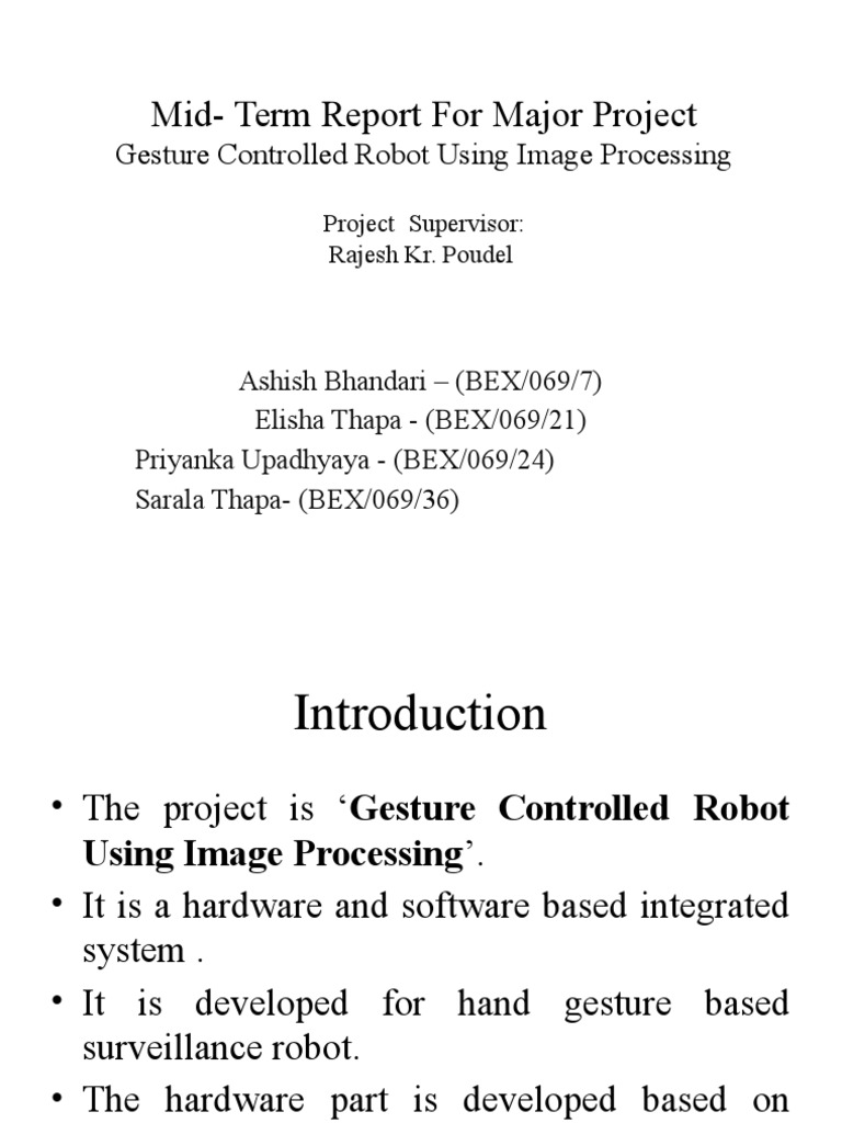Gesture Controlled Robot Using Image Processing | PDF | Convex Set | Pixel