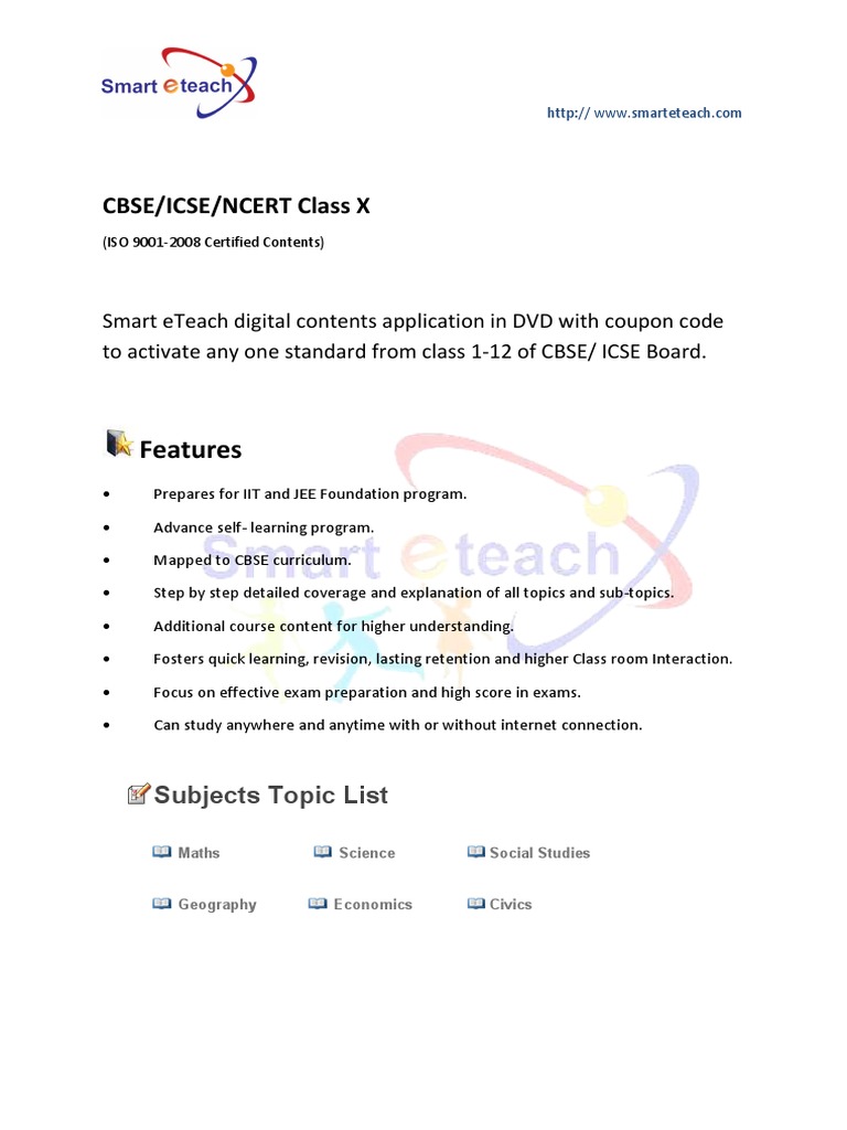 Cbse Class 10th Syllabus | PDF