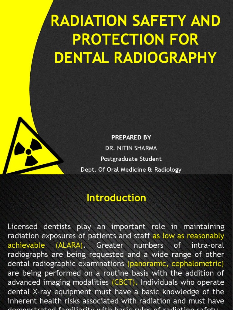 Radiation Safety Protocols and Quality Assurance Measures for Dental ...