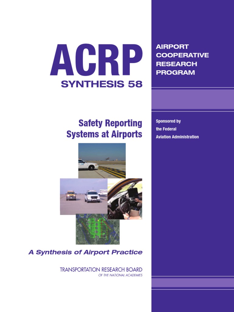 ACRP Safety Reporting System at Airports | PDF | Federal Aviation ...