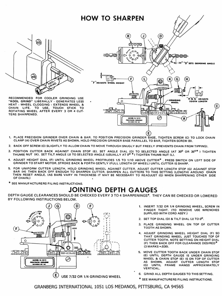 Granberg Precision Grinder G1012XT Manual | PDF | Grinding (Abrasive ...