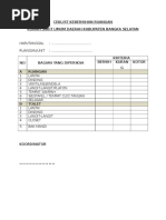 Checklist Kebersihan Toilet Harian | PDF