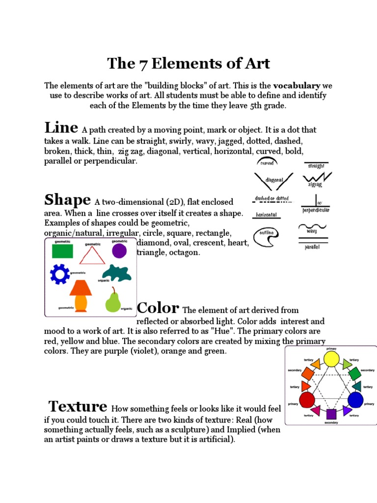 The 7 Elements of Art | PDF
