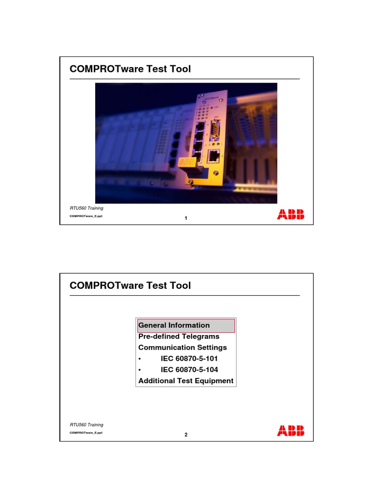 RTU560_COMPROTware_E | Ip Address | Port (Computer Networking)