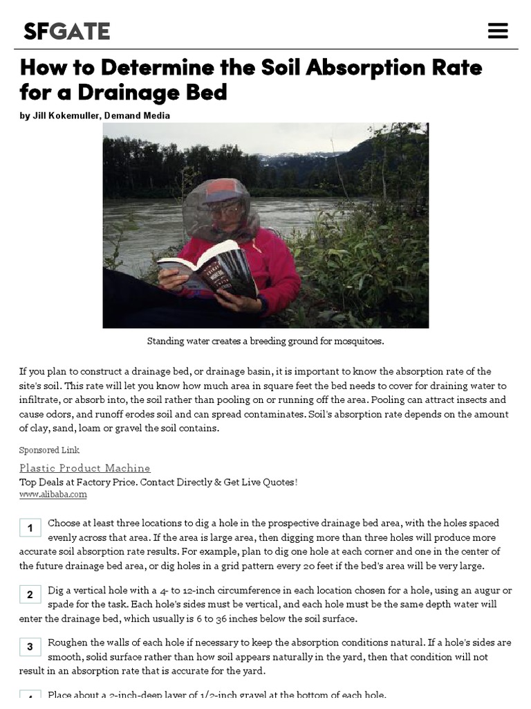 How To Determine The Soil Absorption Rate For A Drainage Bed - Home ...