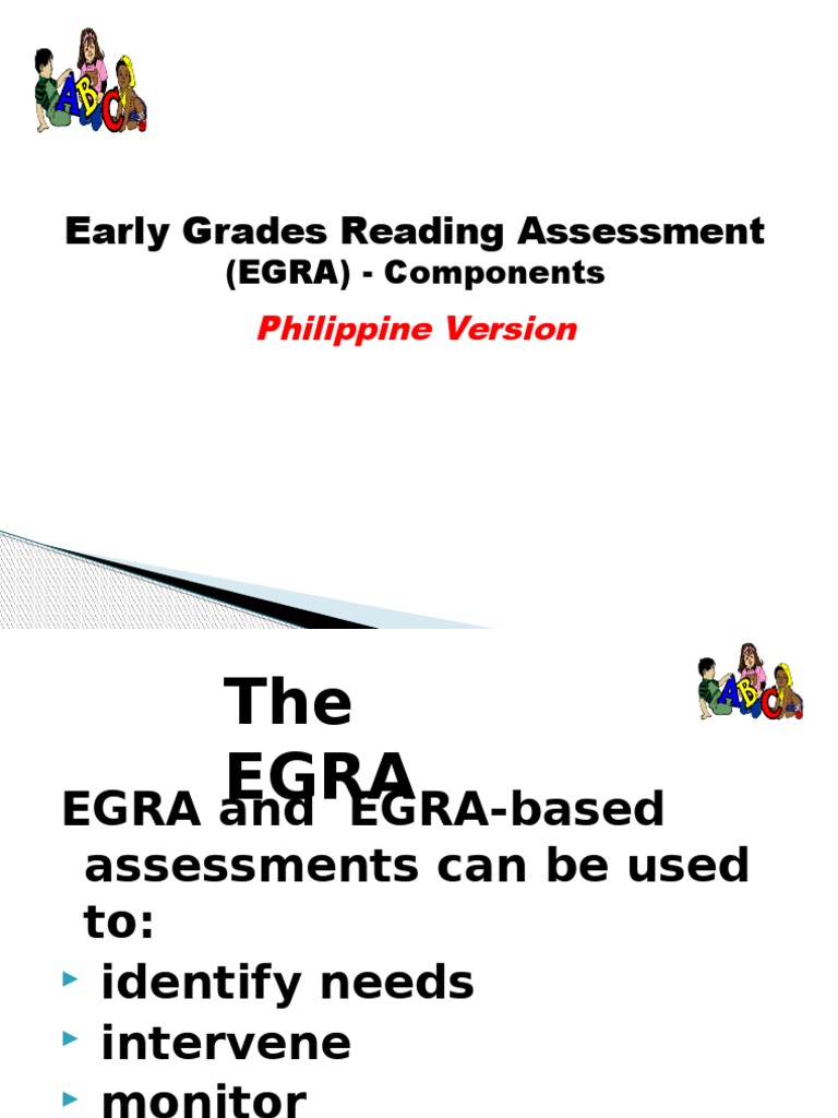 EGRA Components | Phonics | Reading (Process) | Free 30-day Trial | Scribd