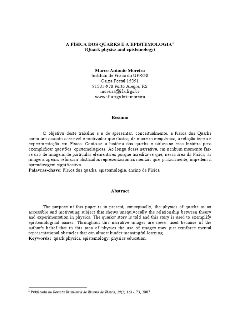 Quarks PDF | PDF | Quark | Partícula elementar